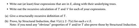 Solved Let E Be The Set Of Expressions Defined By Two E Chegg Com
