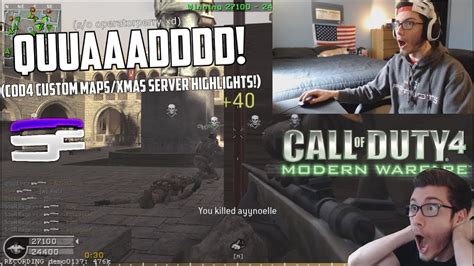 I HIT A QUAD CoD4 Custom Map XMAS SL Server Highlights YouTube