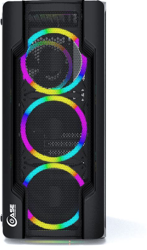 Купить Корпус Powercase Mistral X4 Mesh Led Cmixb L4 Tempered Glass