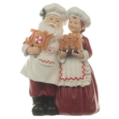 MamÃe E Papai Noel Confeiteiros C Led 29cm