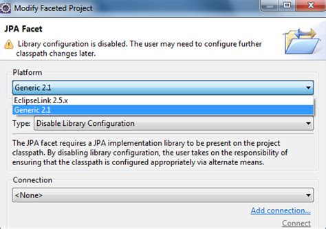 Java Ee 7 Im Not Able To Find Hibernate 2 Option In Jpa Facet Plataform Stack Overflow