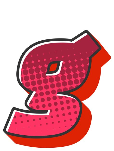 Comic Halftone Alphabet Letter And Number 43213622 Png