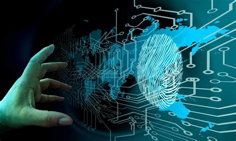 Cyber Security Data Protection Business Technology Privacy Concept Hand Confidential Stock