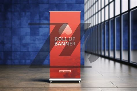 دانلود فایل لایه باز موکاپ بنر رول آپ استند نمایشگاهی دانلود رایگان