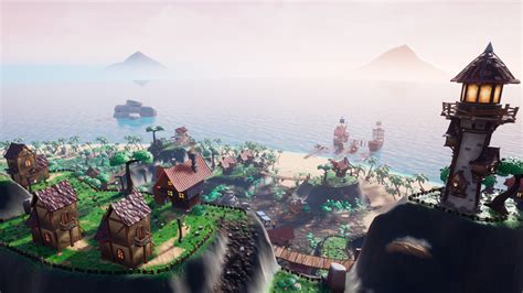 Artstation Stylized Port Village
