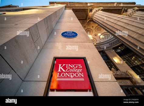 London November 21 2024 Kings College London Buildings Strand