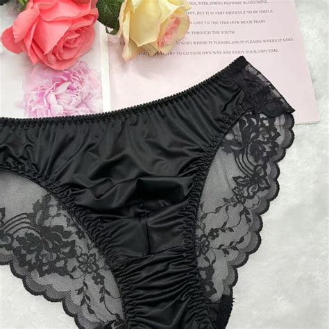 Erotic Black Lace Panties For Men Cissify