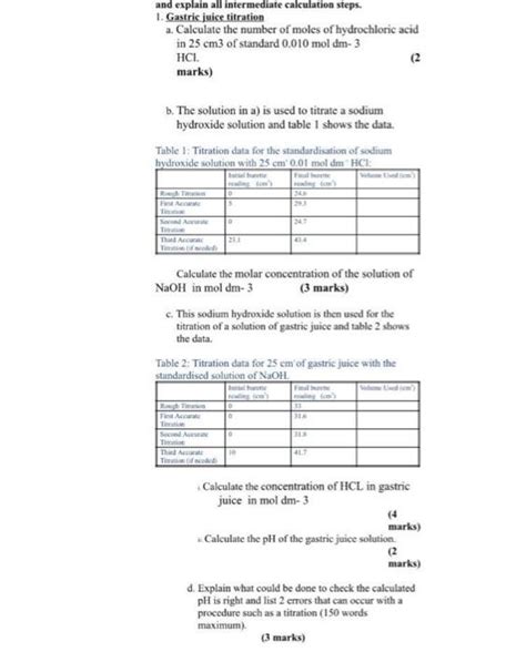 Solved And Explain All Intermediate Calculation Steps 1