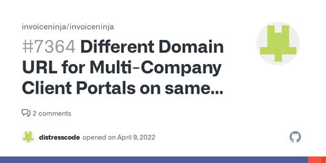 Different Domain Url For Multi Company Client Portals On Same In Install · Issue 7364