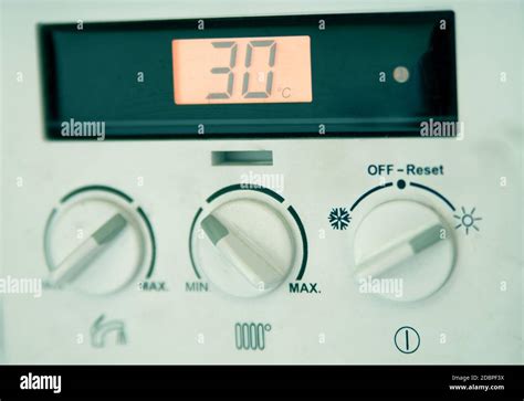 House Gas Heater Control Stock Photo Alamy