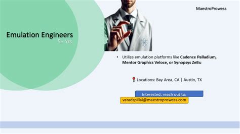 Emulationengineer Emulation Vlsi Semiconductor Varadaraja S