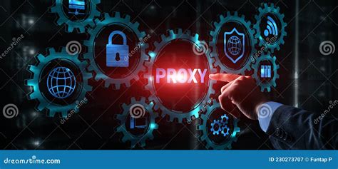 Proxy Server Cyber Security Stock Image Image Of Sign Access 230273707