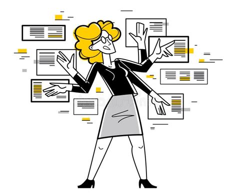 Data Systematization Collecting And Analyzing Information Woman