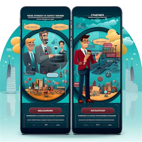 Premium Ai Image Mobile App Layout Design Of Investment Education And Simulation Game Gamified