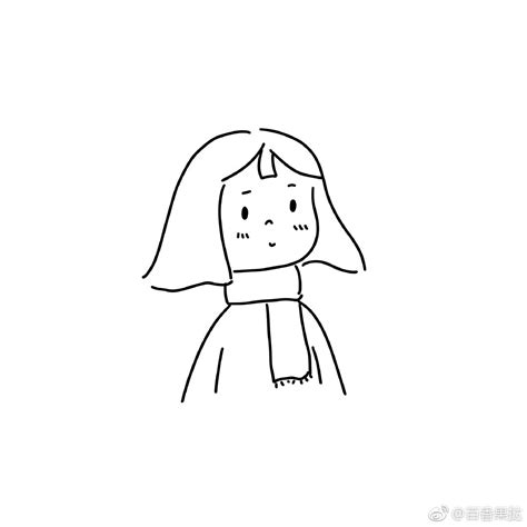 小头像简笔画作者 百香果挞