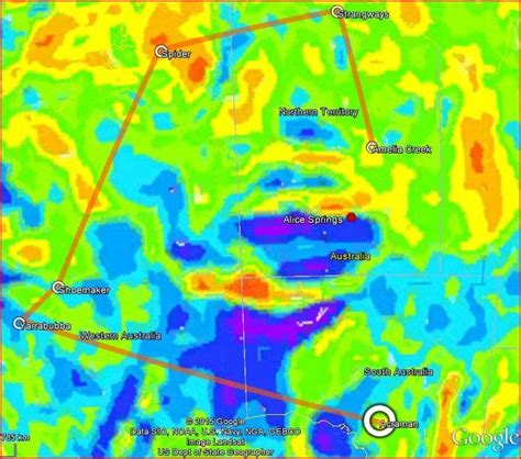 San Diego State University Grace Gravity Anomaly Map 2002 With