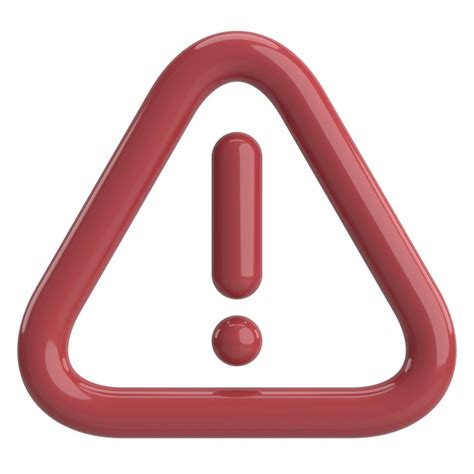 Premium Photo Warning Sign Exclamation Mark 3d Illustration