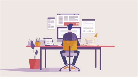 A Front End Development Concept Featuring A Uiux Designer Engaged In