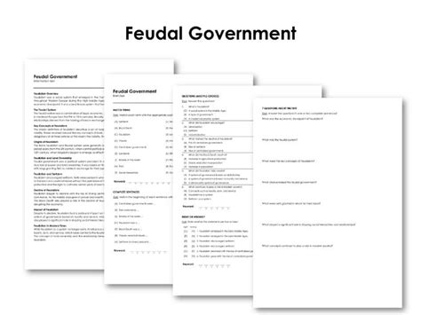 Feudal Government Teaching Resources