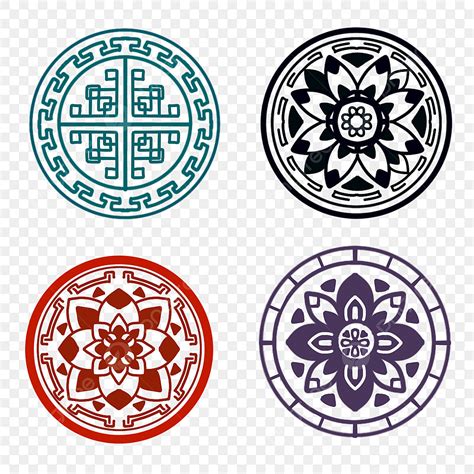 한국 일러스트 전통 문양 세트 전통문양 전통적인 전통적인 패턴 무늬 Png 일러스트 및 Psd 이미지 무료 다운로드 Pngtree