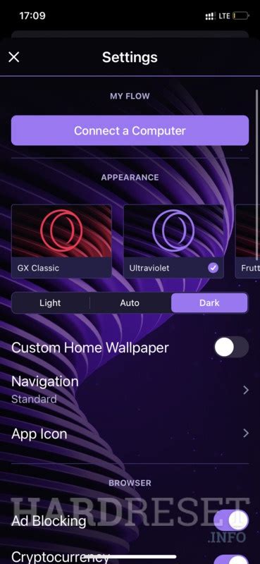 How To Enable Dark Theme On Opera Gx