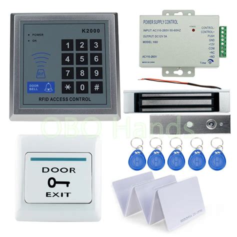 A Complete Set Of Rfid Door Access Control System Kit Set With Lock