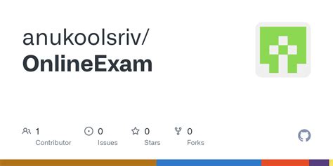 GitHub Anukoolsriv OnlineExam