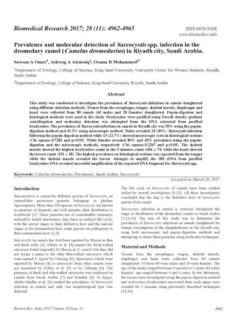 Pdf Prevalence And Molecular Detection Of Sarcocystis Spp · Pdf Filethe Life Cycle Of