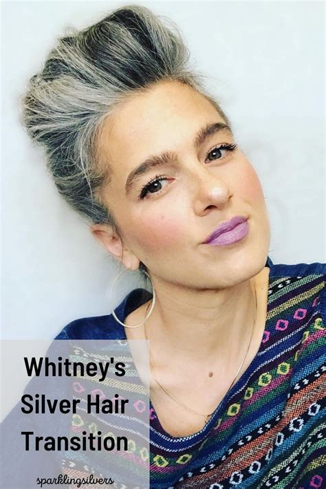 Whitneys Amazing Gray Hair Transition Transition To Gray Hair Gray