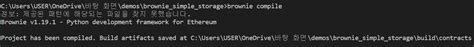 Lesson 5 Brownie Simple Storage Brownie Compile Error Issue
