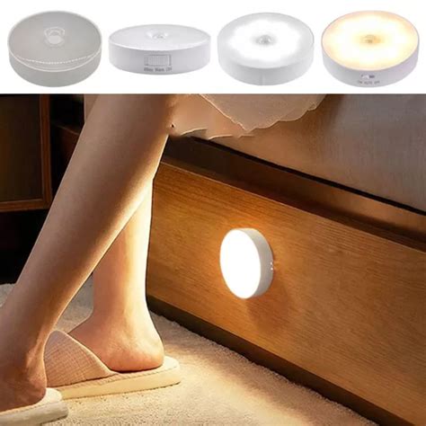 Motion Sensors Led Wireless Night Light Body Sensor Light Usb Rechargeable £4 75 Picclick Uk