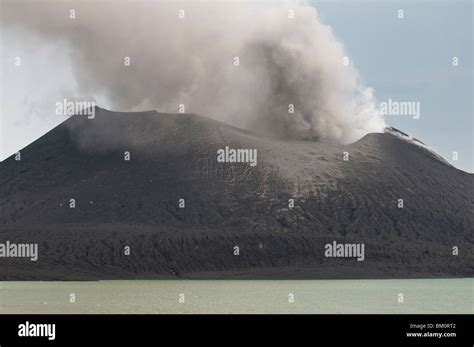 A Plume Of Vocanic Ash And Debris Continually Erupts From Volcano Tavurvur In Rabaul East New