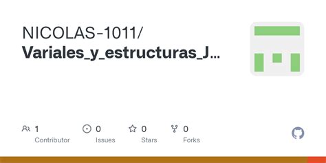 Github Nicolas 1011varialesyestructurasjava