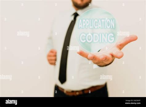 Conceptual Caption Application Coding Business Showcase Process By Which A Mobile App Is