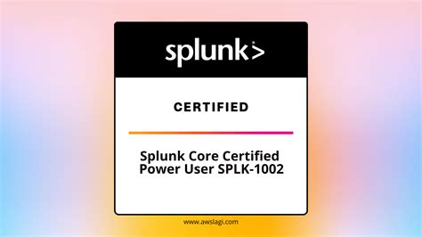 Splunk Core Certified Power User Splk 1002 Practice Exam