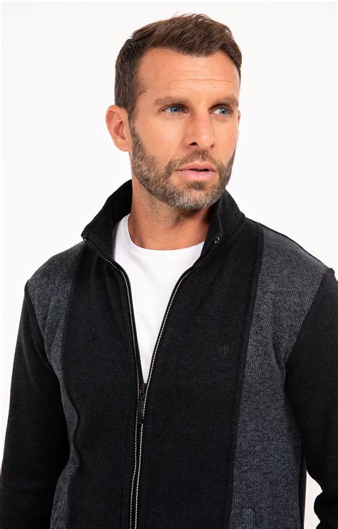 Gilet Manches Longues Bico Coloris Anthracite Armand Thiery