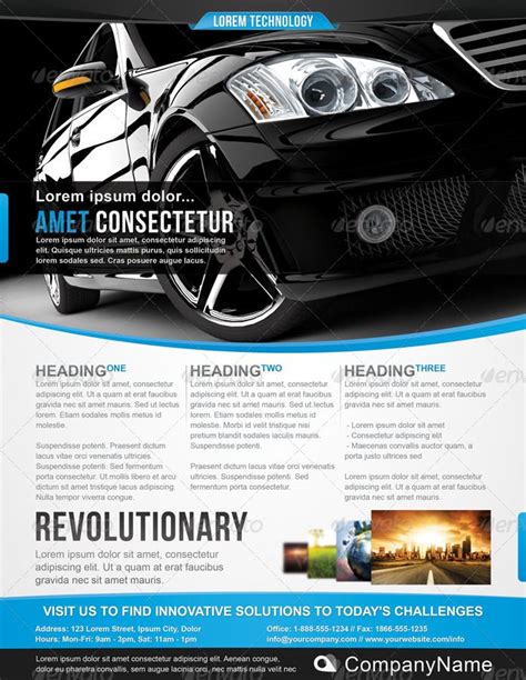 Corporate Technology Flyer Template Flyer Template Flyer Templates