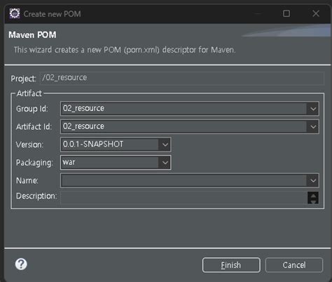 프로젝트 생성 Dynamic Web Project 2 Maven 설정 Pomxml Project Object Model