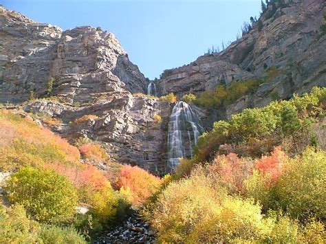 Bridal Veil Falls Provo Canyon Utah A Restaurant At The Top Of The