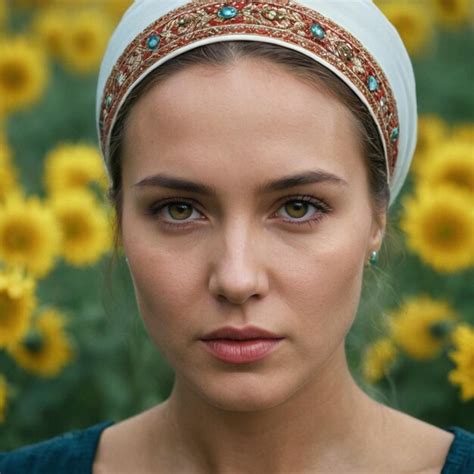Ukrainian Woman In Photo Session Premium Ai Generated Image