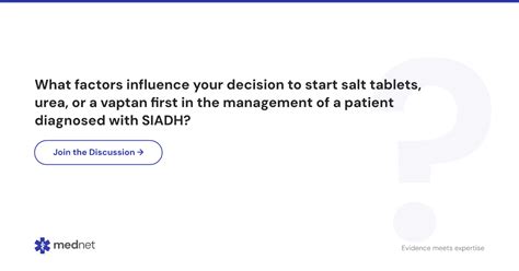 What Factors Influence Your Decision To Start Salt Tablets Urea Or A