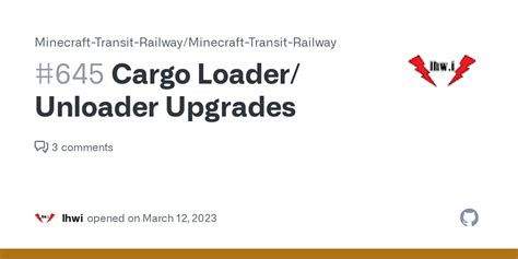 Cargo Loader Unloader Upgrades · Issue 645 · Minecraft Transit Railwayminecraft Transit