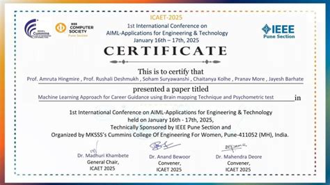 Machinelearning Careerguidance Ai Research Ieee Conference Aiml