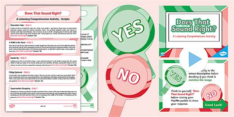 Listening Comprehension Activity Professor Feito Twinkl