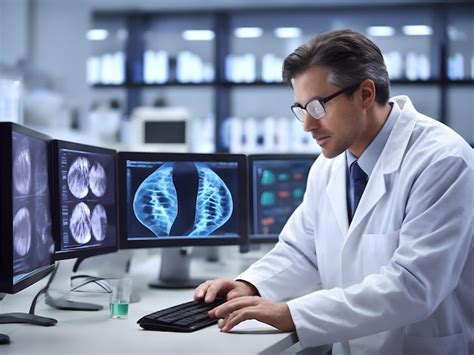 Premium Ai Image Modern Medical Research Laboratory Two Scientists