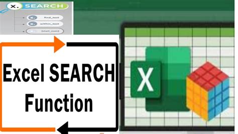 how to use the search function in excel youtube