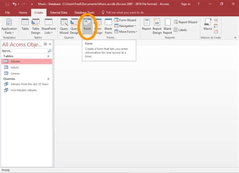 Https Accessdatabasetutorial Com Building Ms Access Forms Design Concept Access Database