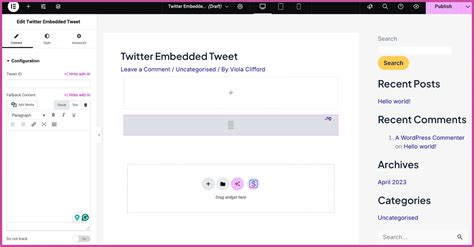 How To Embed X Formerly Twitter On An Elementor Website Free