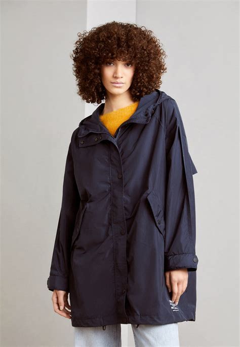 Ecoalf Coat Woman Jachetă Parka Midnight Navybleumarin Zalandoro