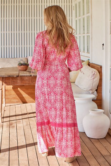 Pink Lemonade Print Molli Maxi Lilac And Mila